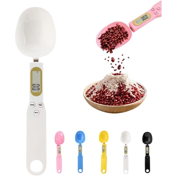 Digital Measuring Spoon Scale, Electronic Kitchen Scale Spoon 0.1g–500g ...