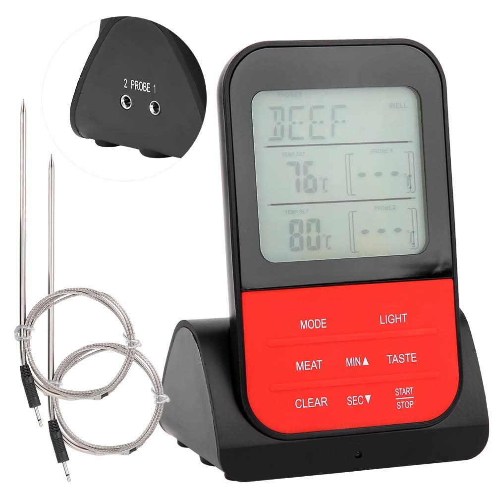 Digital Meat Thermometer,Dual Probe Digital Meat Thermometer For ...