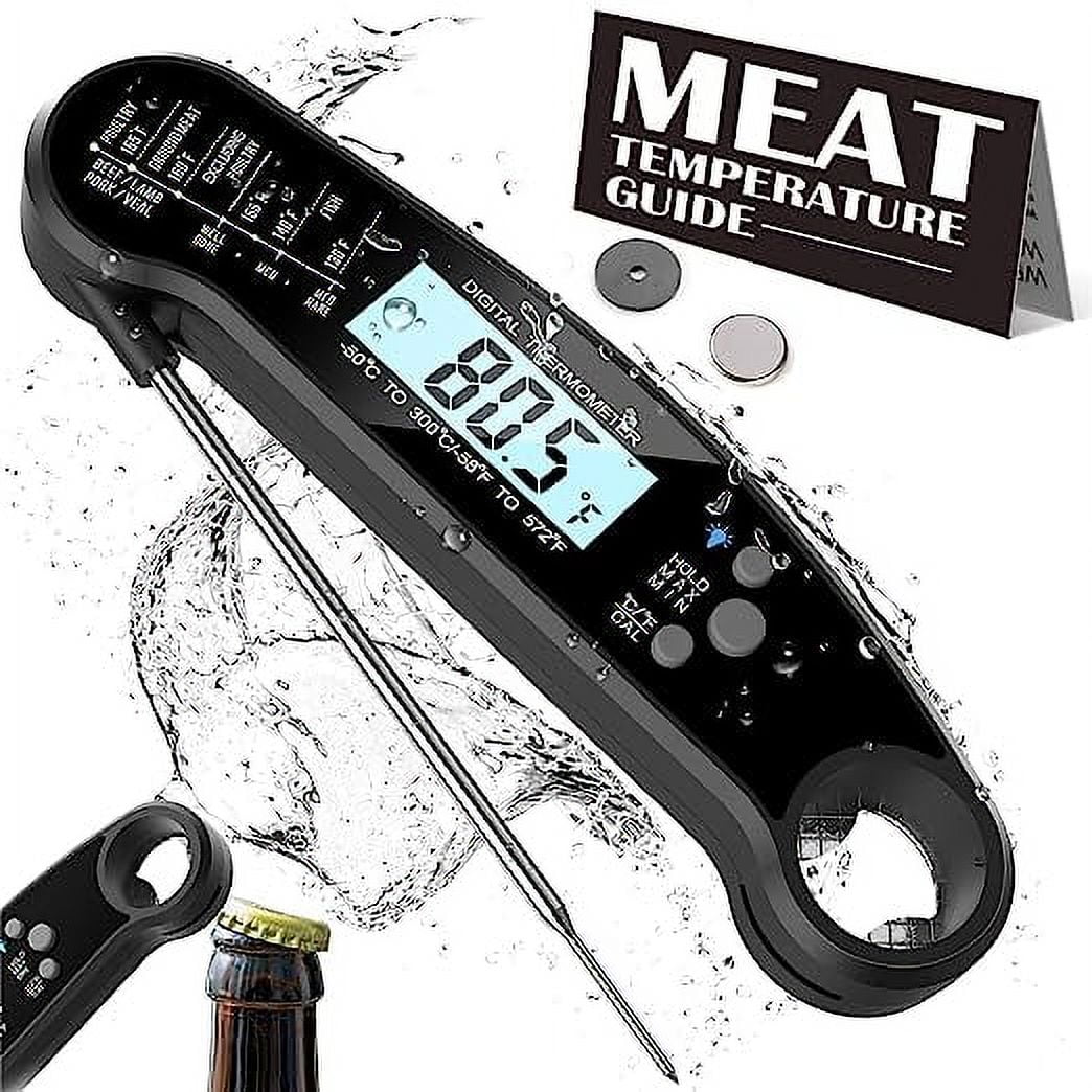 Digital Meat Thermometer with Probe, Instant Read Food Thermometer for ...