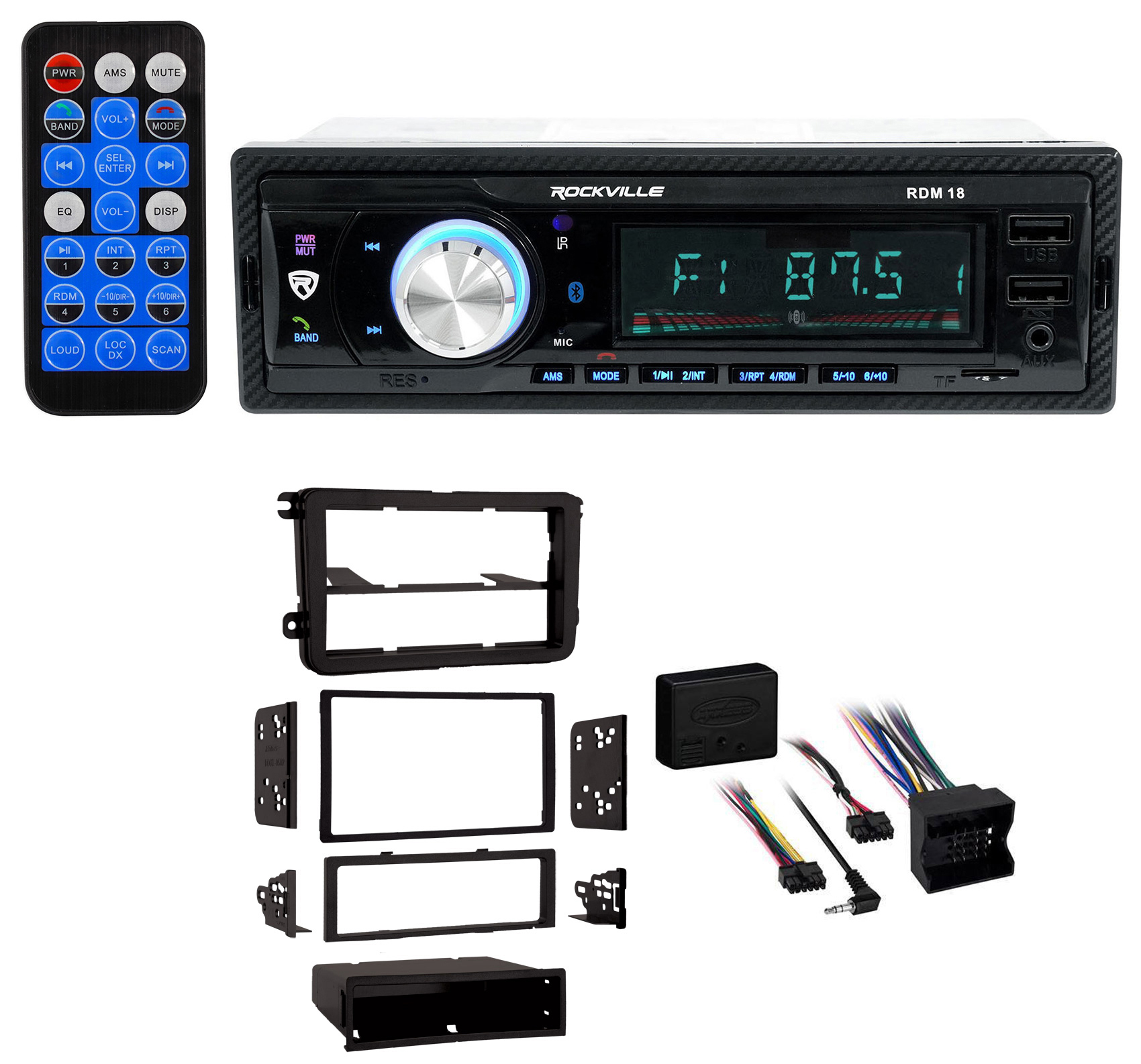 Digital Media Bluetooth AM/FM/MP3 USB Receiver For 2010-2014 Volkswagen ...