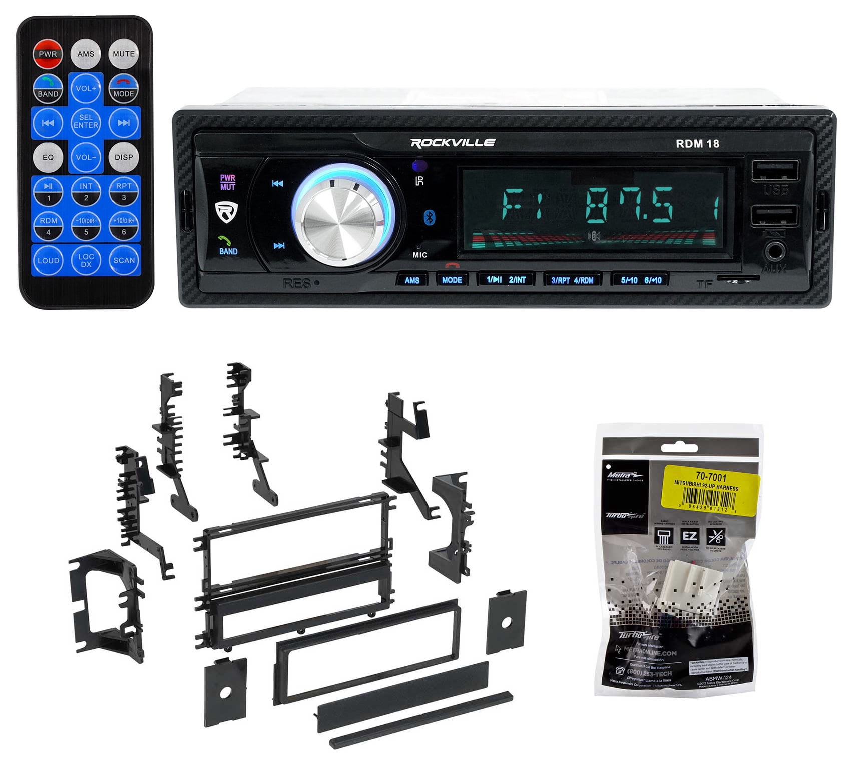 Digital Media Bluetooth AM/FM/MP3 USB/SD Stereo Receiver For 1995-98 ...