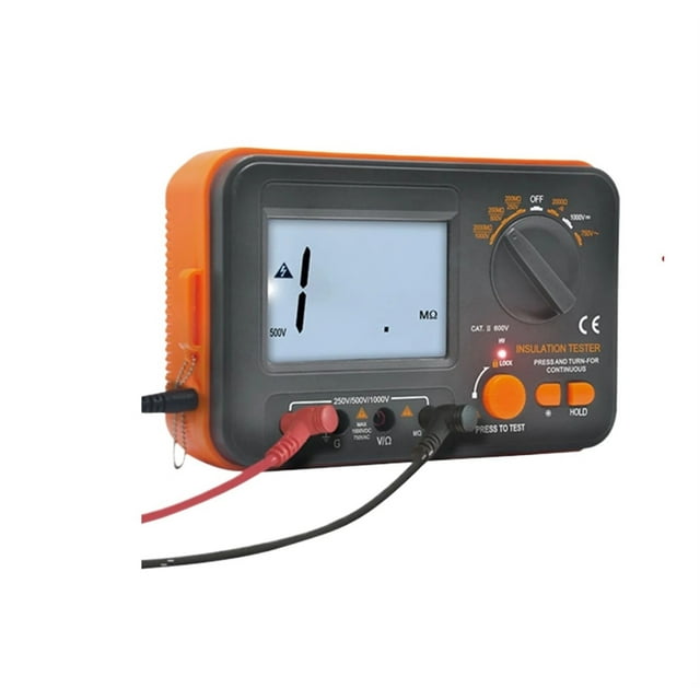 Digital Megometer Meter Insulation Tester DCV ACV Resistance 0-2000M ...