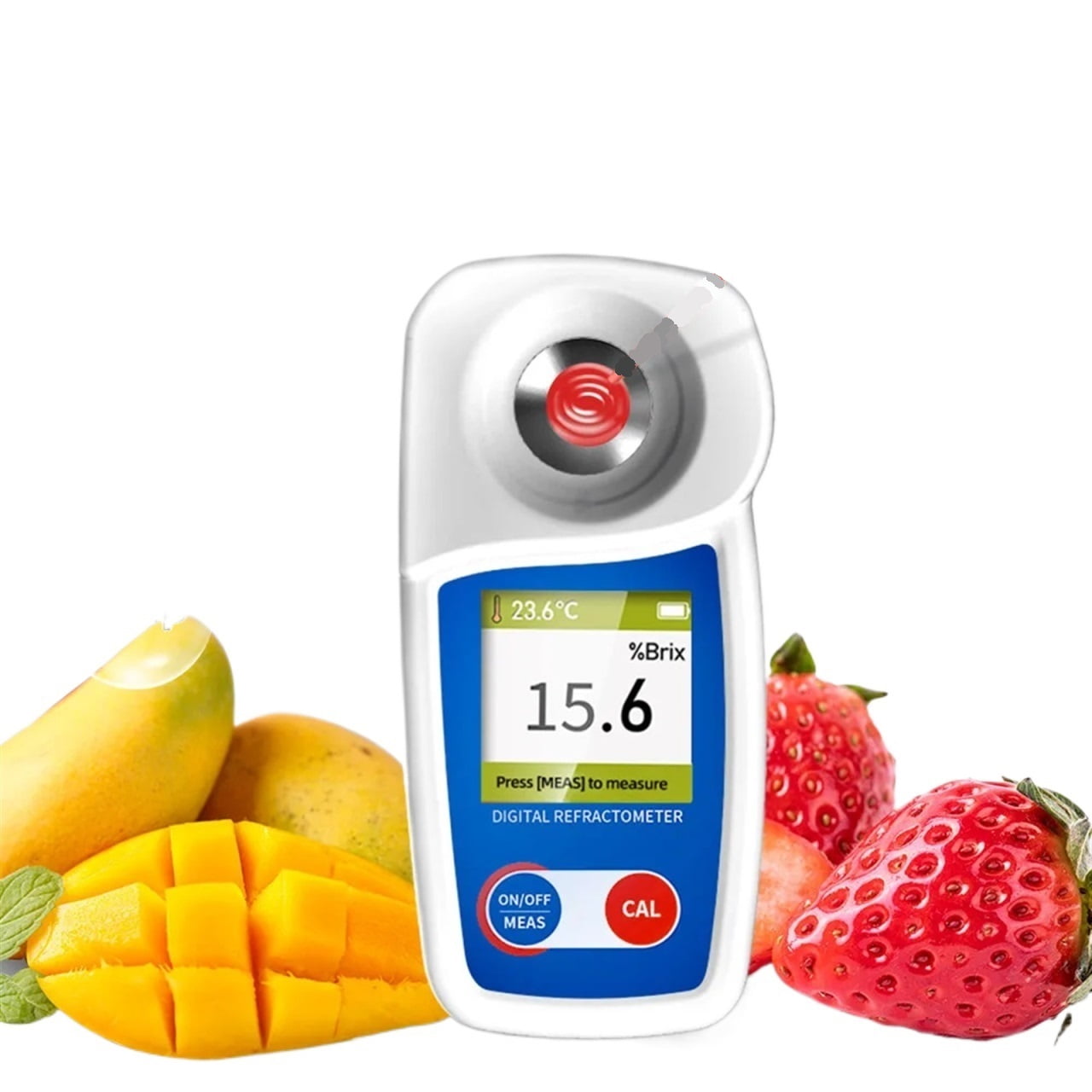 Digital Meter 0-35%/0-55%,±0.2% High Precision Refractometer,Sugar ...