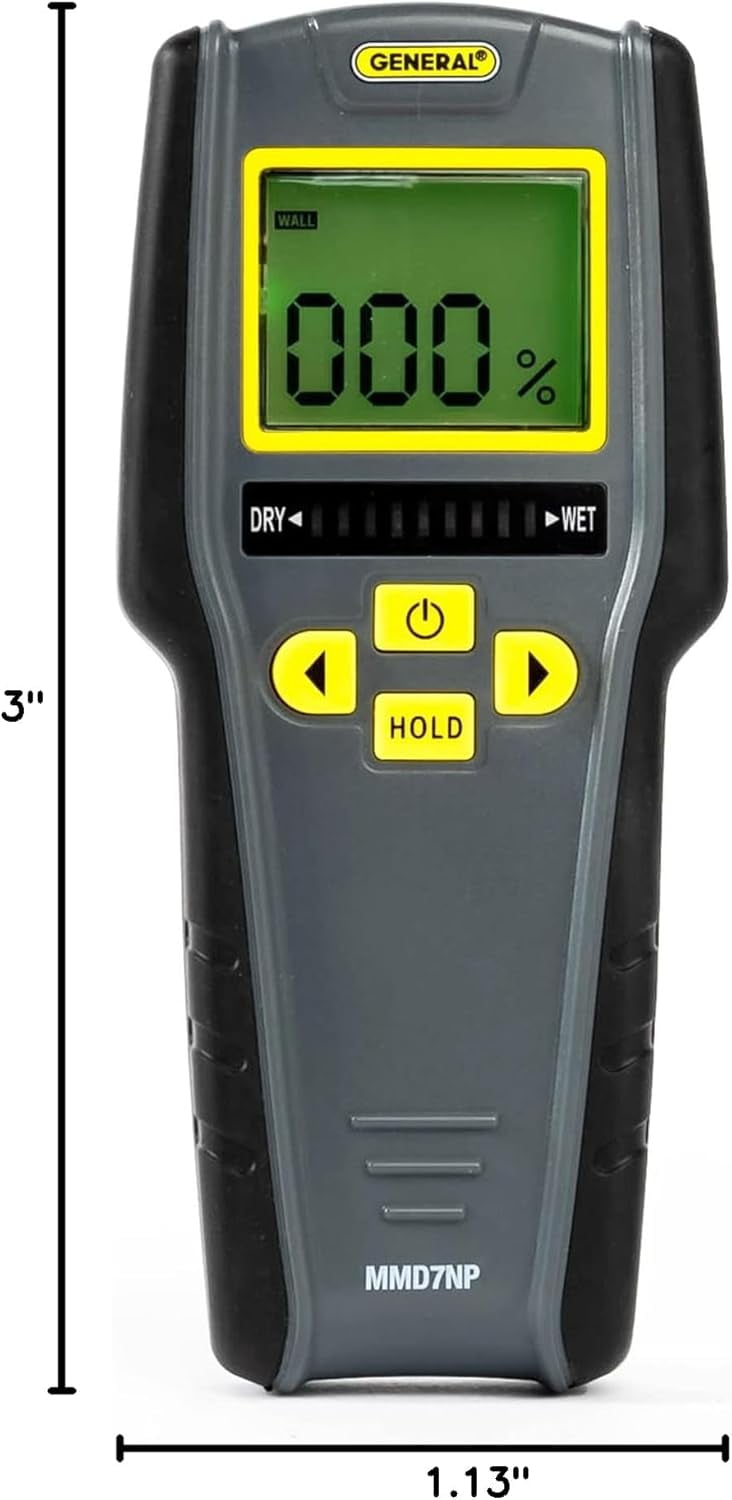 Digital Meter - Pinless Non-Invasive Humidity Sensor for Wood and Walls ...