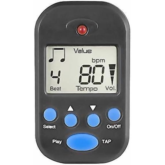 Digital Metronome Portable Clip on Beat Tempo with Battery for Piano ...