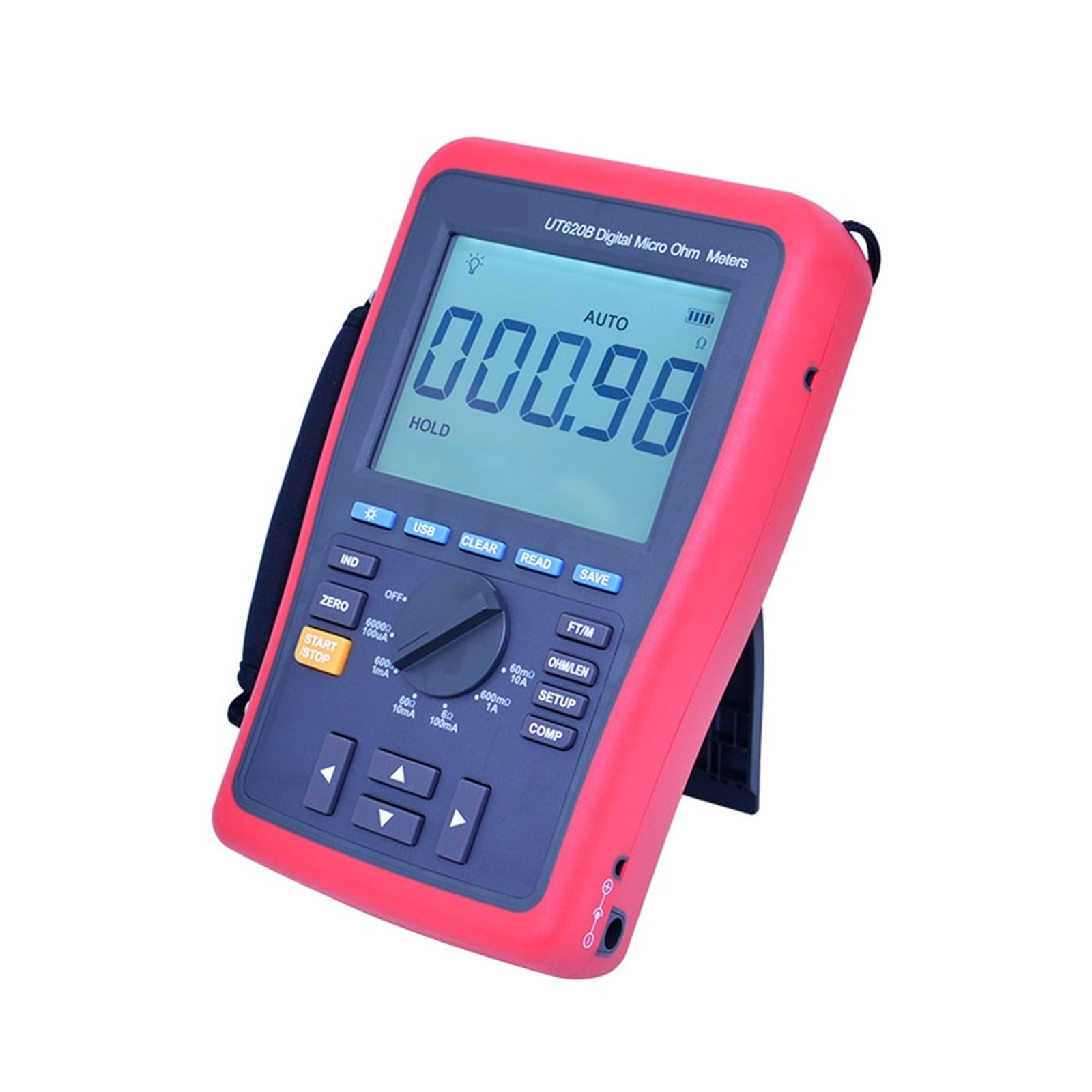 Digital Micro Ohm Meter UT620B DC Low Resistance Tester 60mO-6kOhm ...