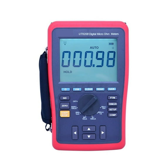 Digital Micro Ohm Meter UT620B DC Low Resistance Tester 60mO-6kOhm ...