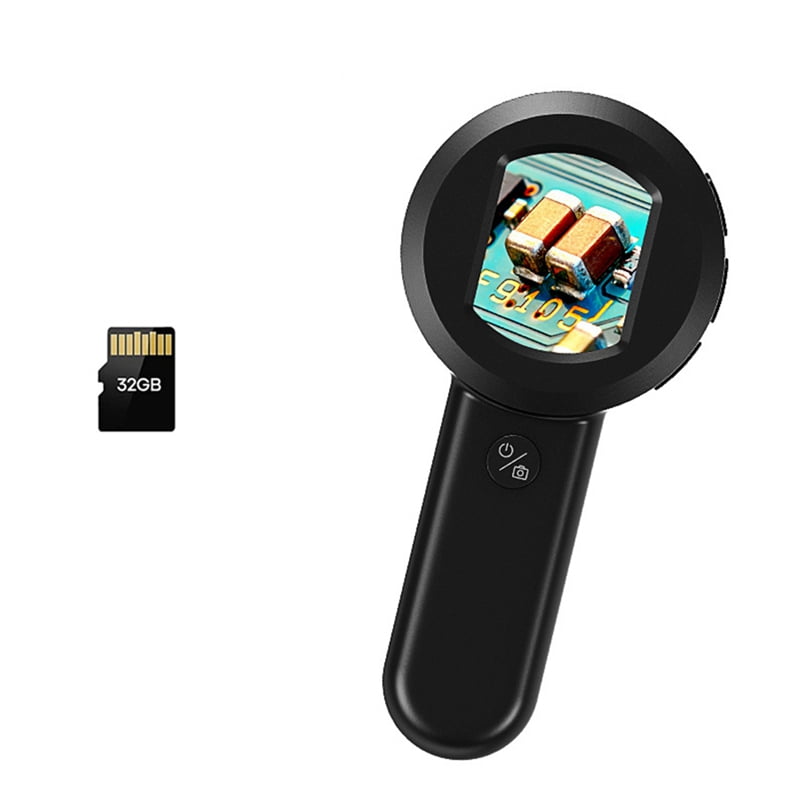 Digital Microscope 100X Coin Microscope with 2inch Screen Magnifying ...