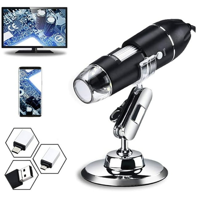 Digital Microscope 50x to 1600x Magnification Microscope, 8 LED ...