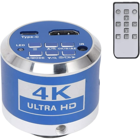 Digital Microscope Camera, 4K HDMI Camera with Remote Control for Photo ...