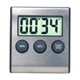 Digital Mini Alarm Clock Timer 24 Hours Countdown Timer Black Stainless ...
