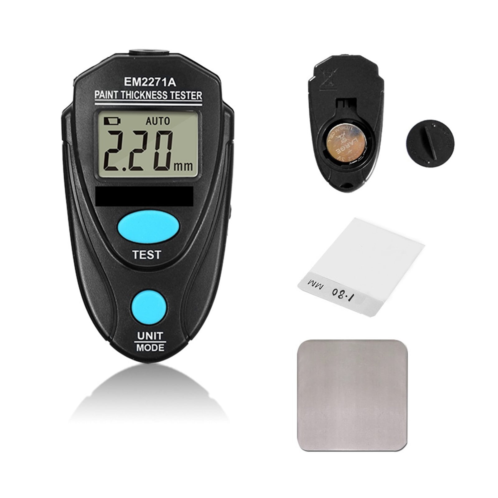 Digital Mini Automobile Thickness Gauge Car Paint Coating Tester Meter ...