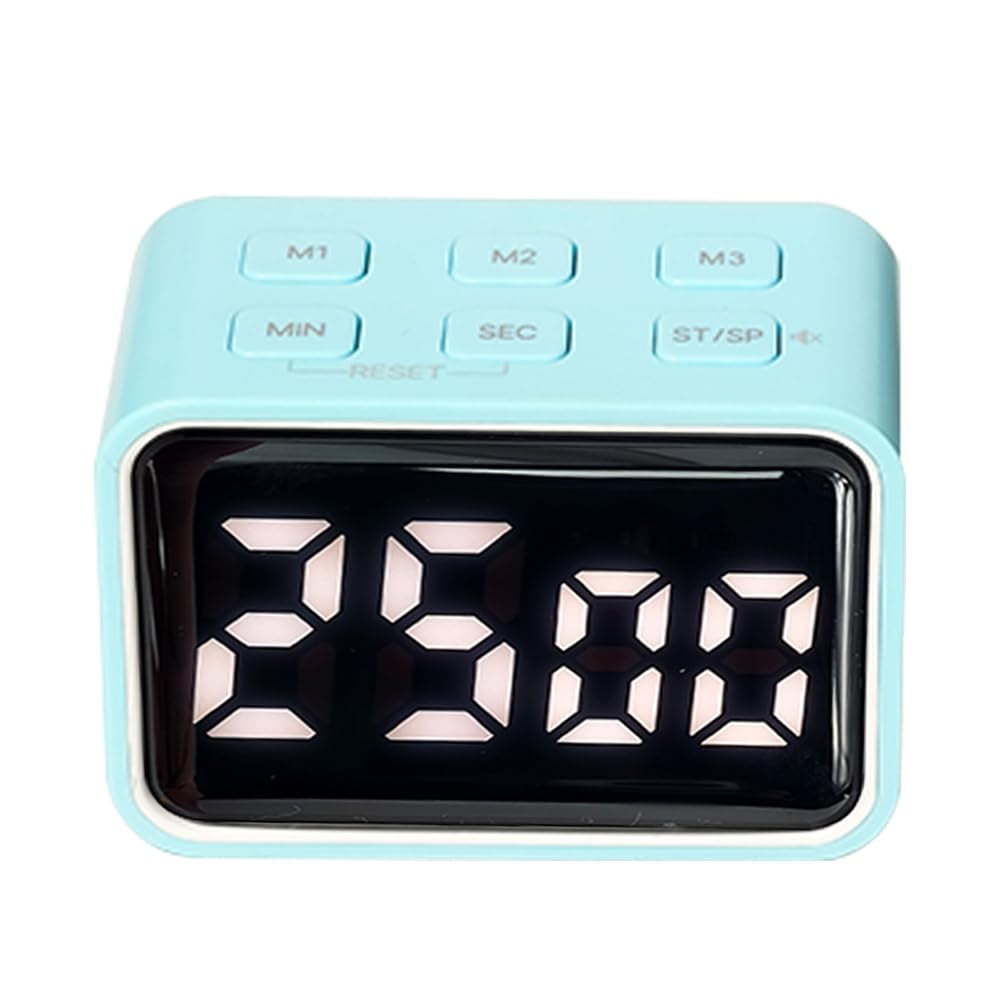 Digital Mini LED Timer, Rechargeable LED Countdown/Up Timer, 3 Pre-Set ...
