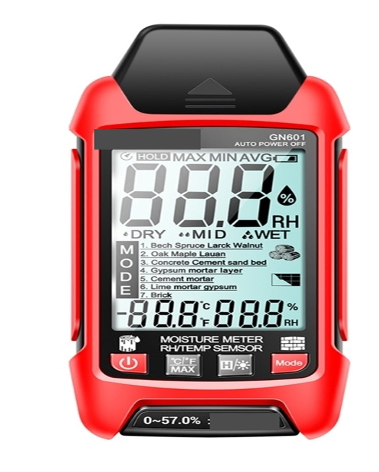 Digital Moisture Meter Professional 0-99.9% Timber Hygrometer Portable ...