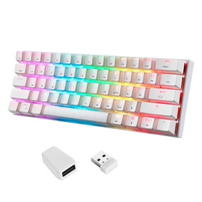 RK RK61 RGB Wired/Wireless 60% Compact Mechanical 61 Keys Keyboard with ...