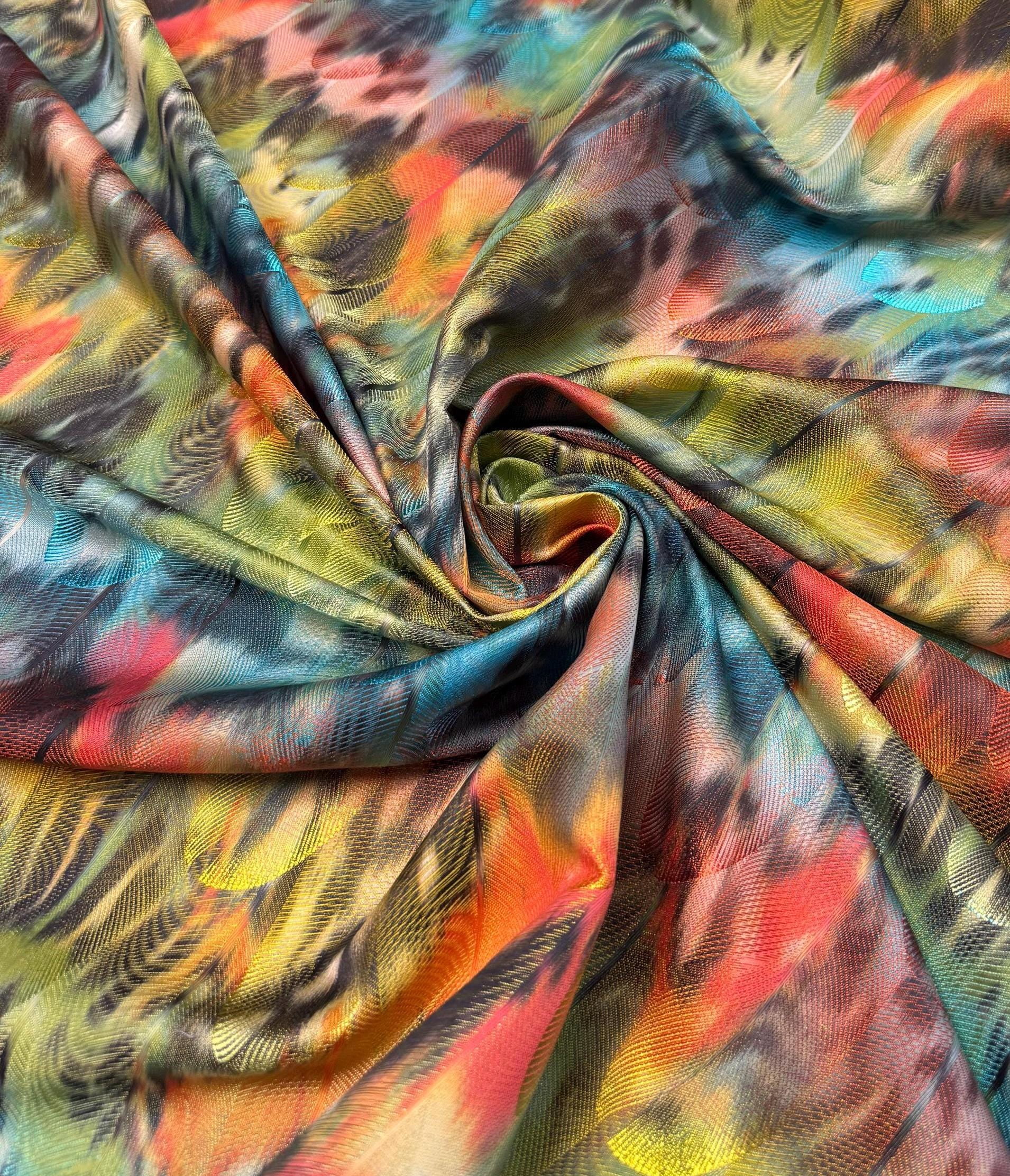 Digital Multi Abstract Designer Print Fabric - Walmart.com