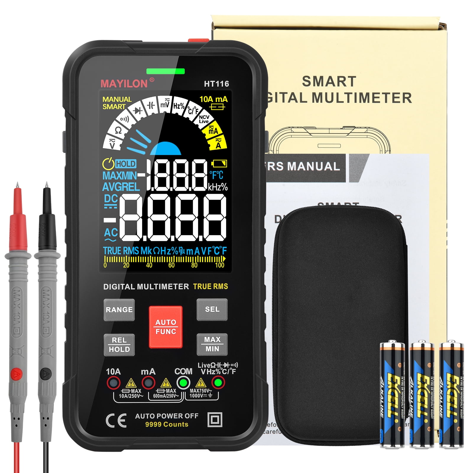 Digital Multimete Multifunctional Digital Small Multimeter High ...