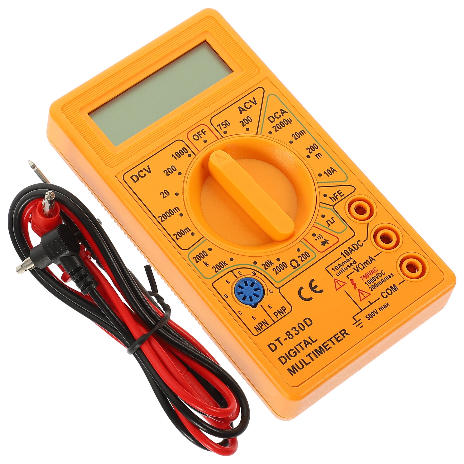 Digital Multimeter -830D with Buzzer Output for Measuring 3 1/2 LCD ...