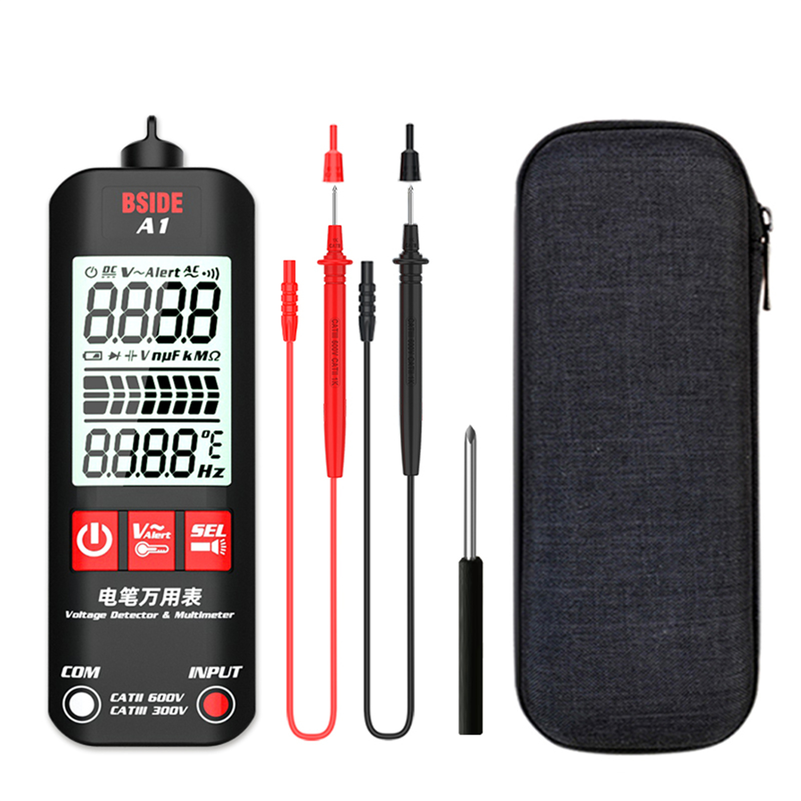Digital Multimeter, A1 Fully Automatic Anti-Burn Intelligent Digital ...