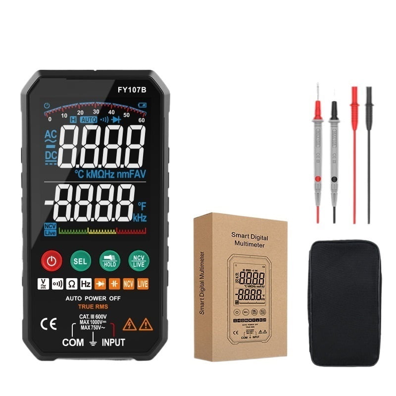 Digital Multimeter AC DC Voltage 6000 Counts True RMS Voltmeter Auto ...