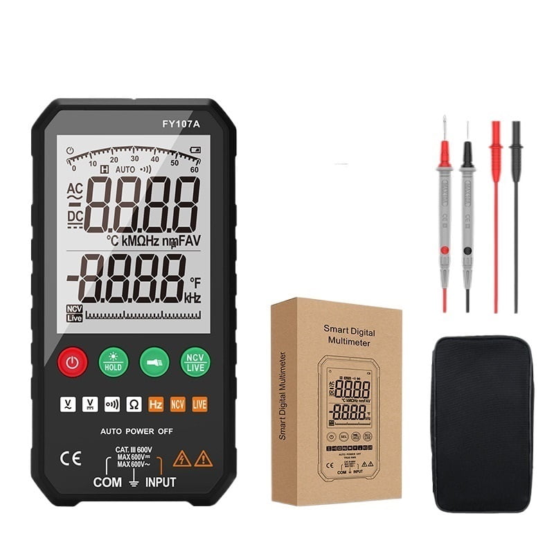 Digital Multimeter AC DC Voltage 6000 Counts True RMS Voltmeter Auto ...