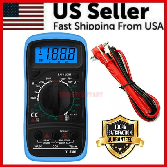 MGAXYFF Digital Clamp Multimeter AC DC Voltmeter Ammeter Ohmmeter Volt ...