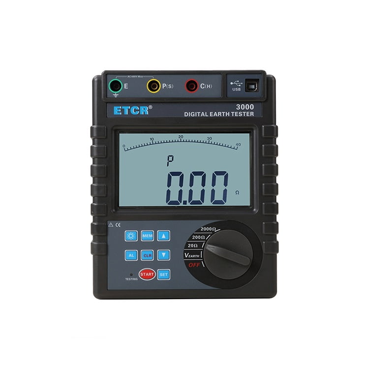 Digital Multimeter ETCR3000 0~600V Digital Earth Resistance Meter ...