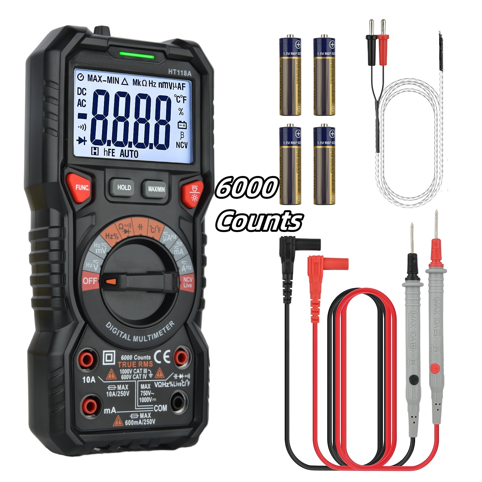Digital Multimeter,Digital Multimeter DC Voltmeter Automotive,Handheld ...
