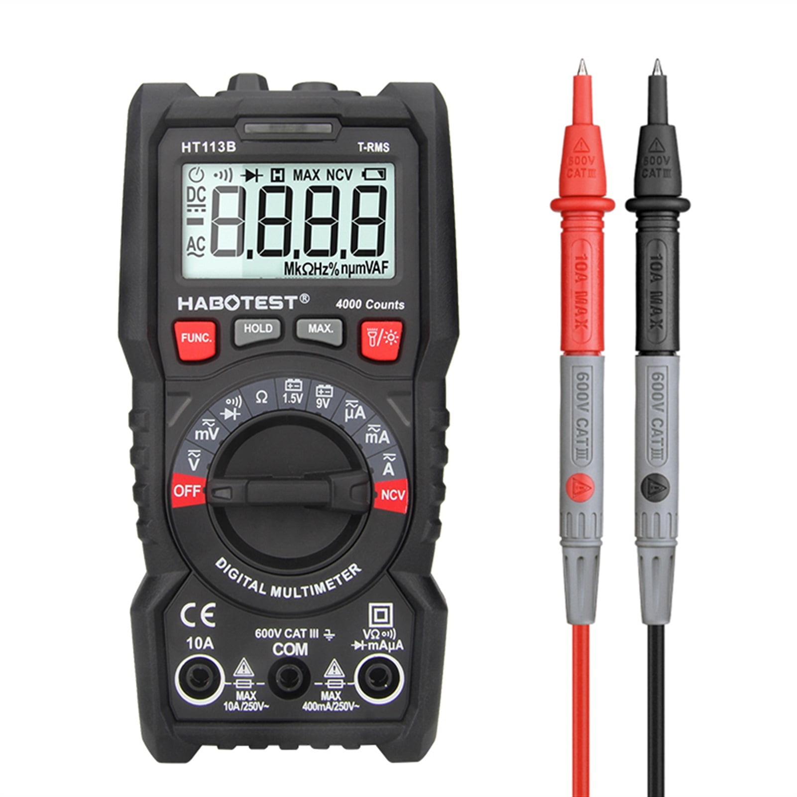 Digital Multimeter HABOTEST Voltage Current Tester Professional ...