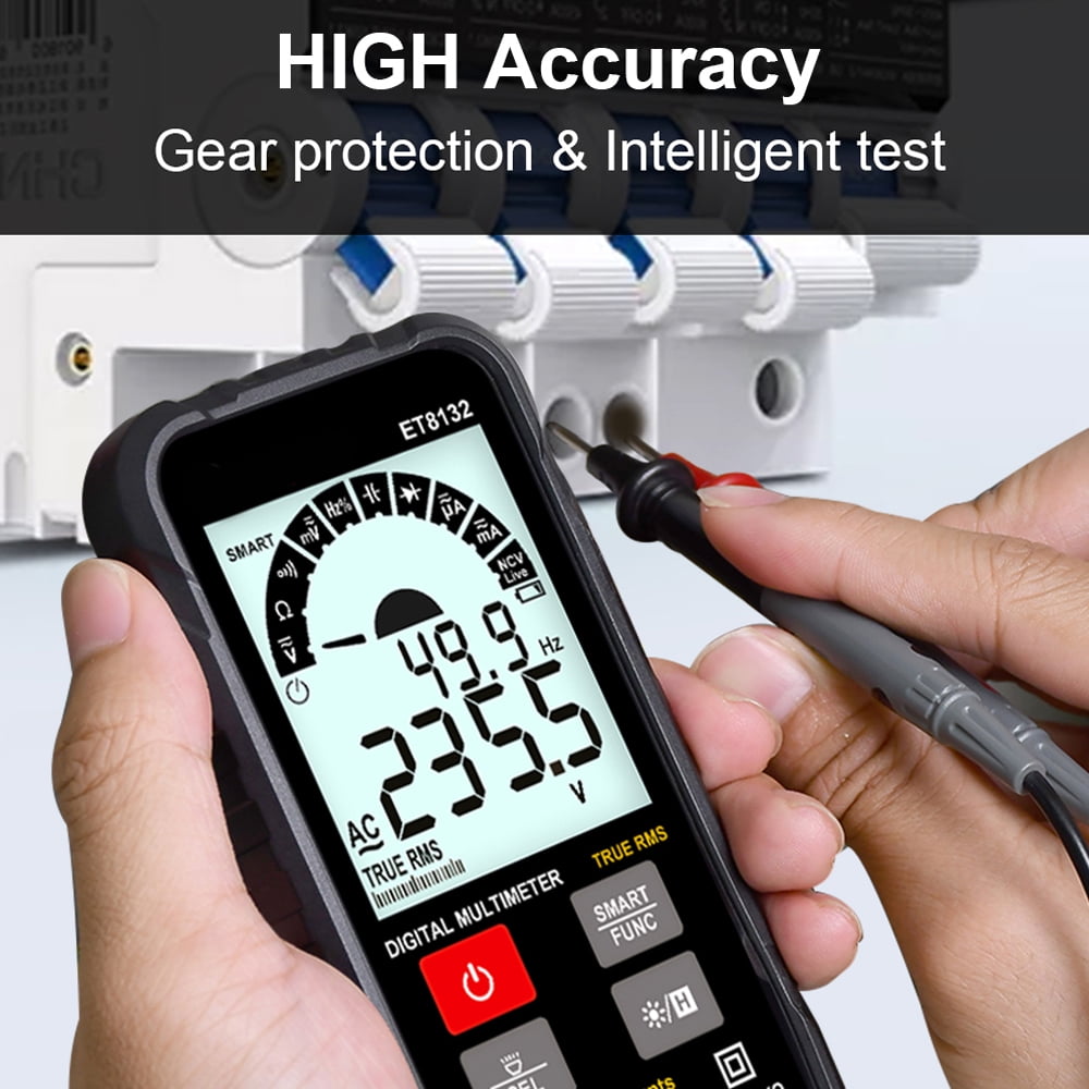 Digital Multimeter,Inch Display Screen Meter Identification Rms T ...