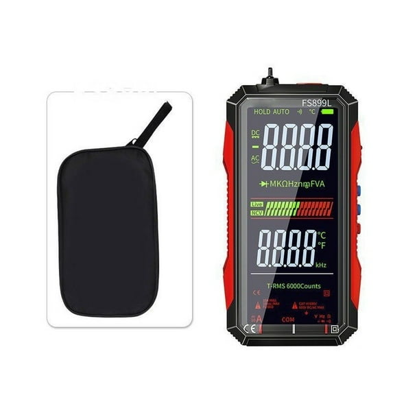 Digital Multimeter Large Display 6000 Count Capacity Ac/Dc Voltage ...
