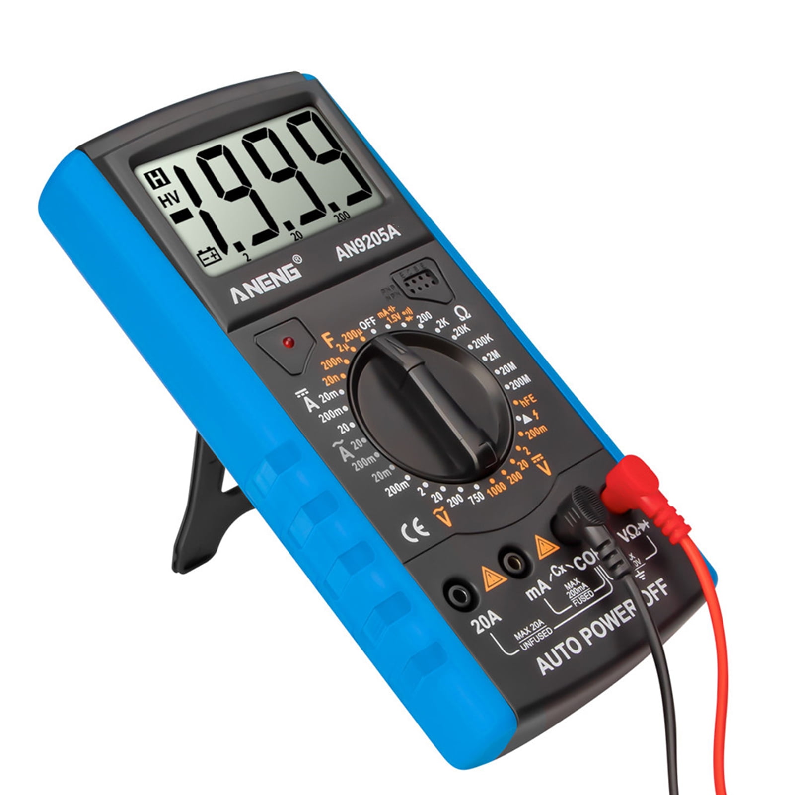 Digital Multimeter,Manual Universal Meter Resistance Tester 1/2 Lcd ...
