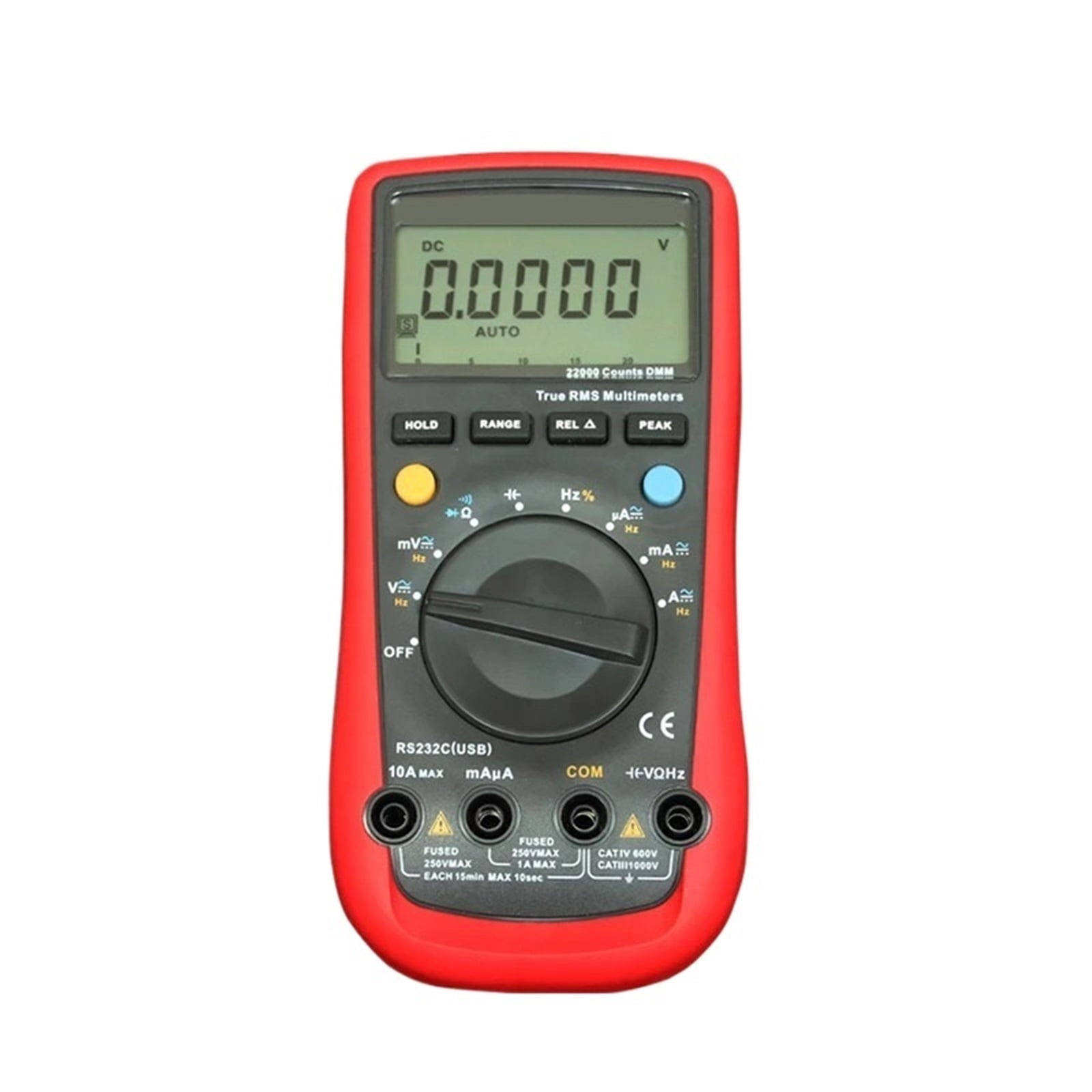 Digital Multimeter Meter True RMS 1000V AC DC Multimeter Voltage Tester ...