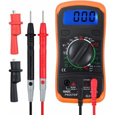 Digital Multimeter Mini Manual Range Multimeter Battery Tester Meter ...