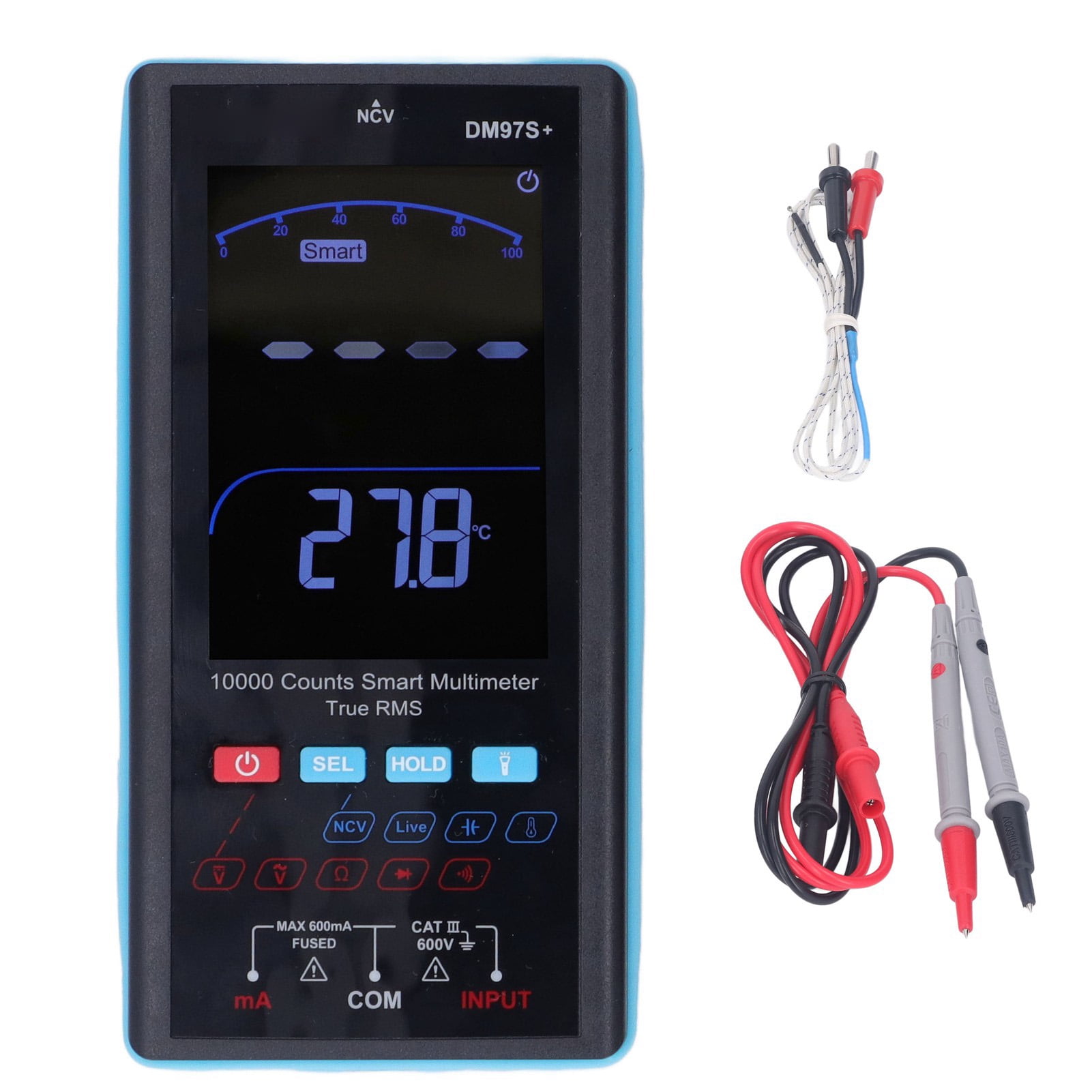 Digital Multimeter Non Contact Accurate Automatic Detection Anti Burn 3 ...