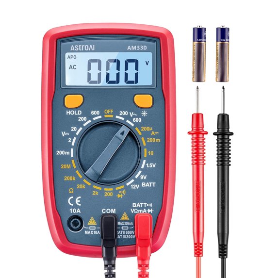 Digital Multimeter Tester 2000 Counts with DC AC Voleter and Ohm Volt ...