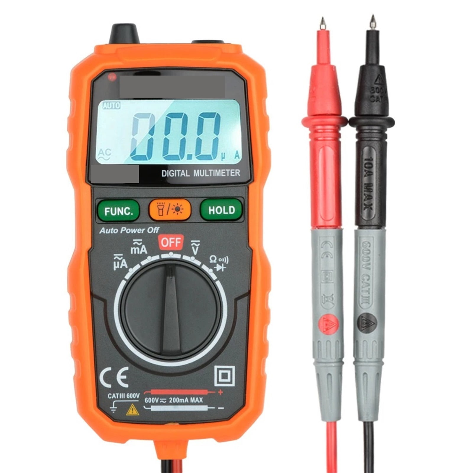 Digital Multimeter Tester AC/DC Current Voltage NCV Test 2000 Count ...