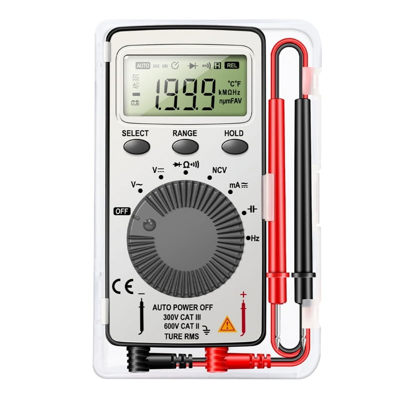 Digital Multimeter Voltmeter Non Contact Multi Electrical Meter Tester ...