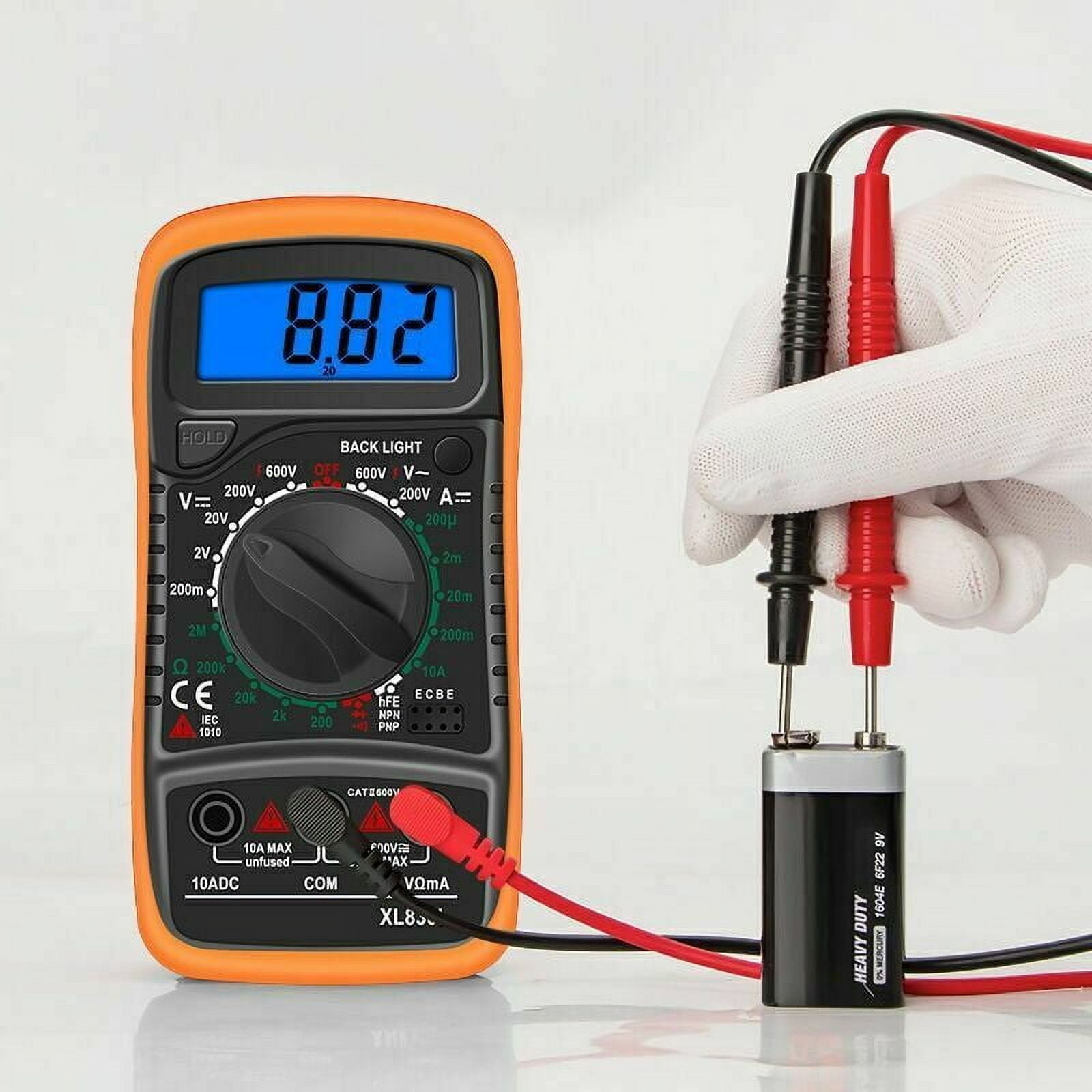 Digital Multimeter Xl830L 2000 Counts Mini Multimeter Battery Tester ...