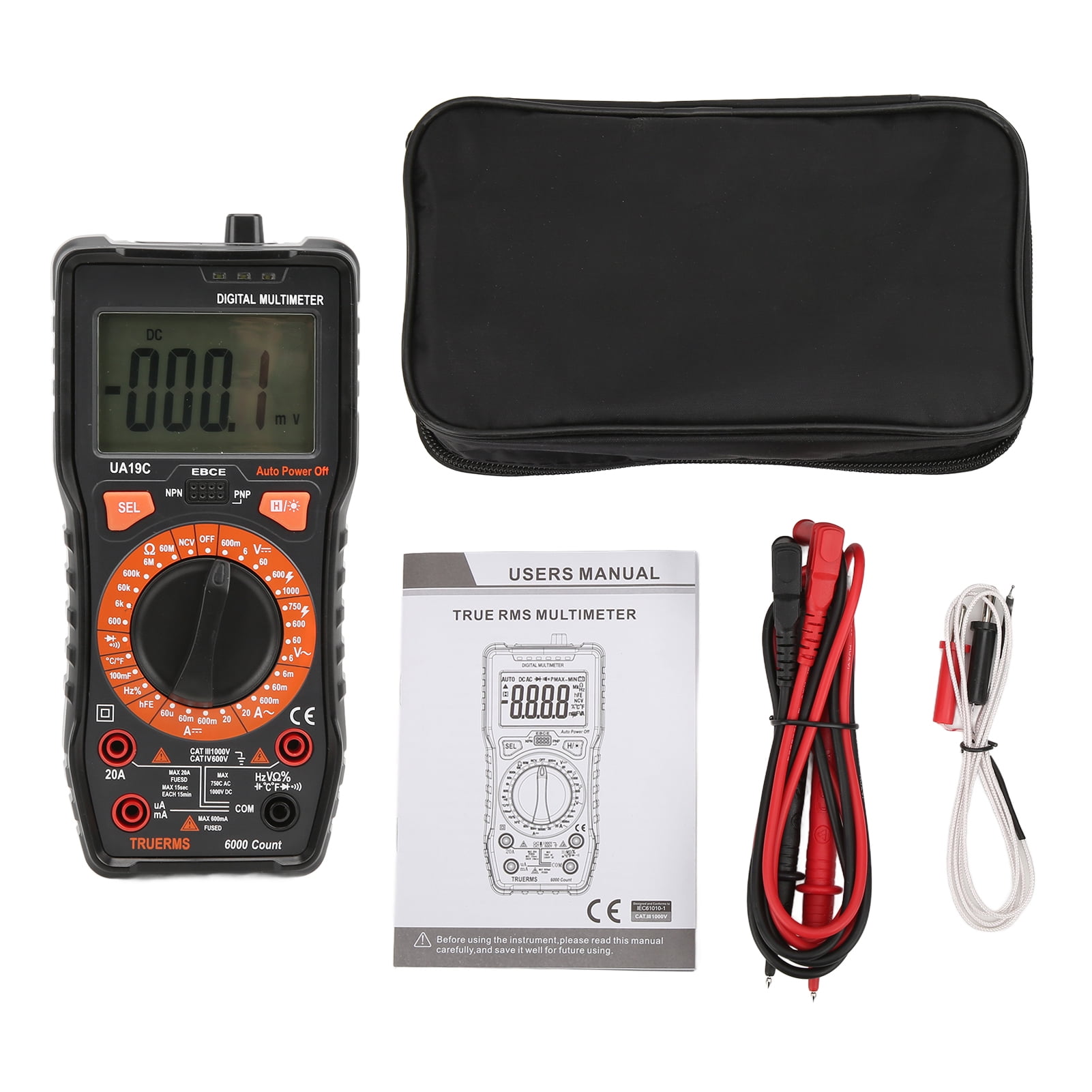 Digital Multimeter with High Accuracy and Buzzer, Portable and ...