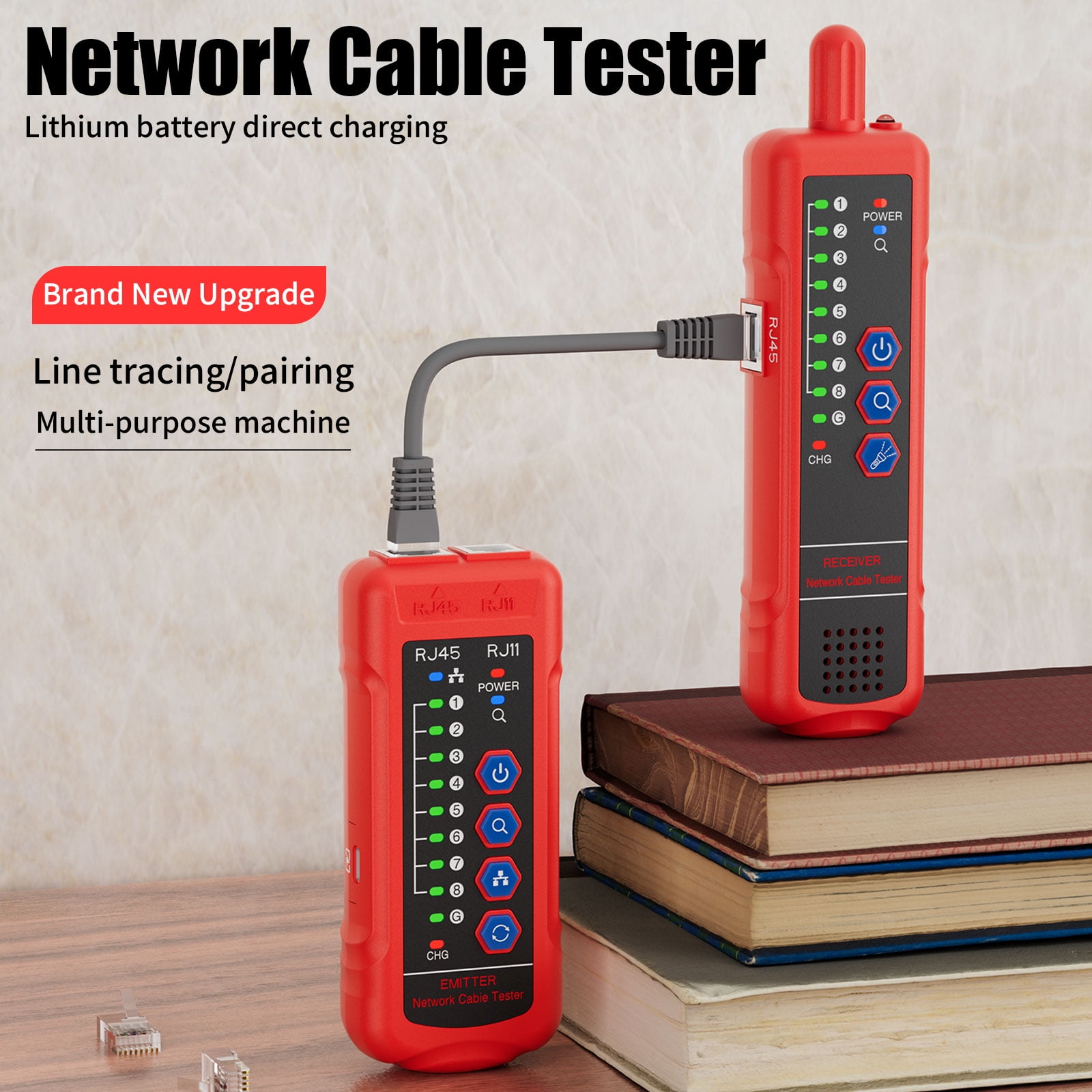 Digital Network Cable Tester High Quality RJ11 RJ45 Cat5 Cat6 Telephone ...
