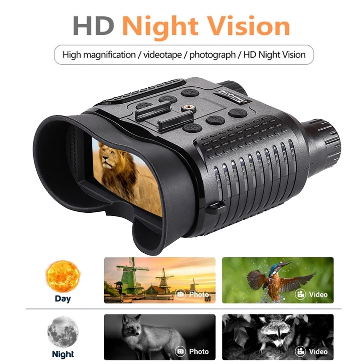 Digital Night Vision IR Infrared Camera Helmet Goggles 10X Optics ...