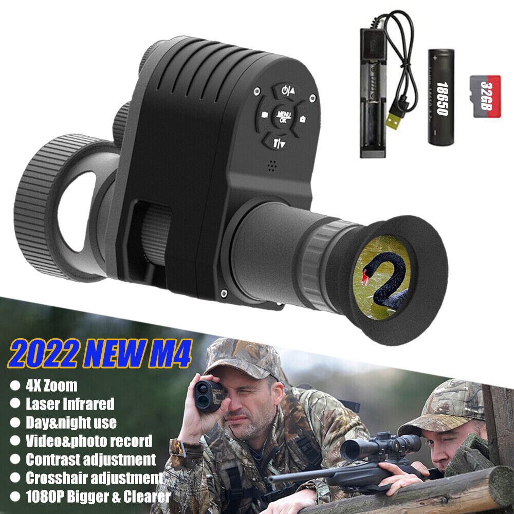 Digital Night Vision Rifle Scope Hunting Sight IR HD 1080p Camera with ...