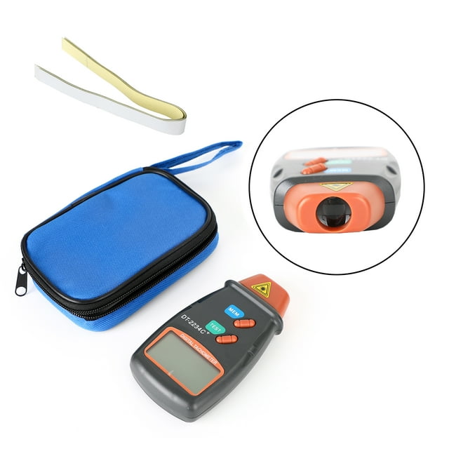 Digital Non Contact Tachometer Laser Photo RPM Tach Meter Motor Speed ...