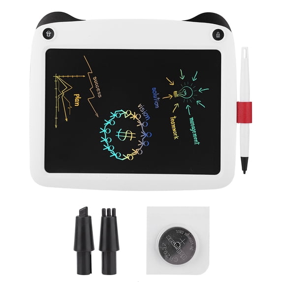 Digital Notepad for Sketching & Notes, White Portable Monochrome 9 ...