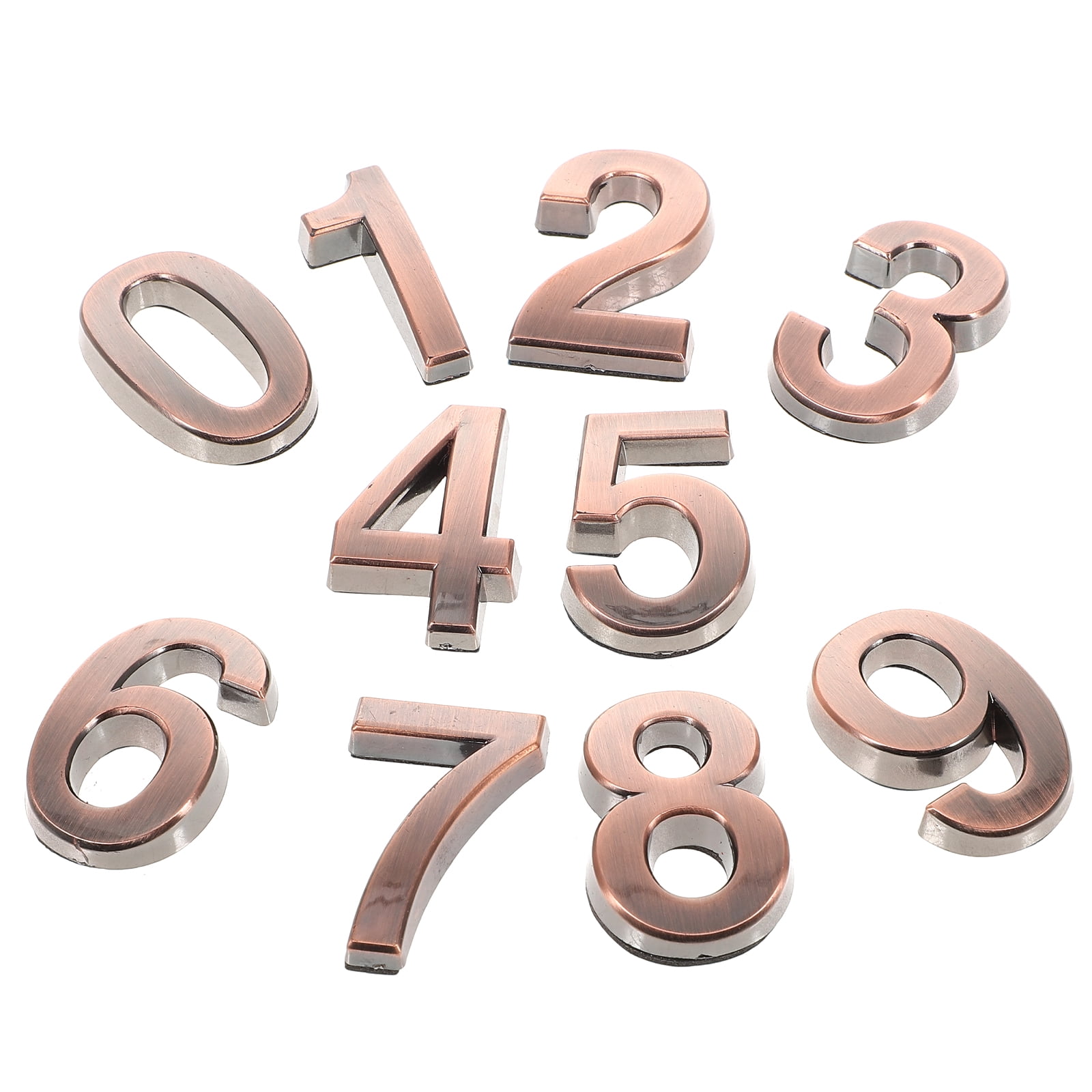 Digital Number Street Address Numbers House Stick on 10 Pcs Old ...
