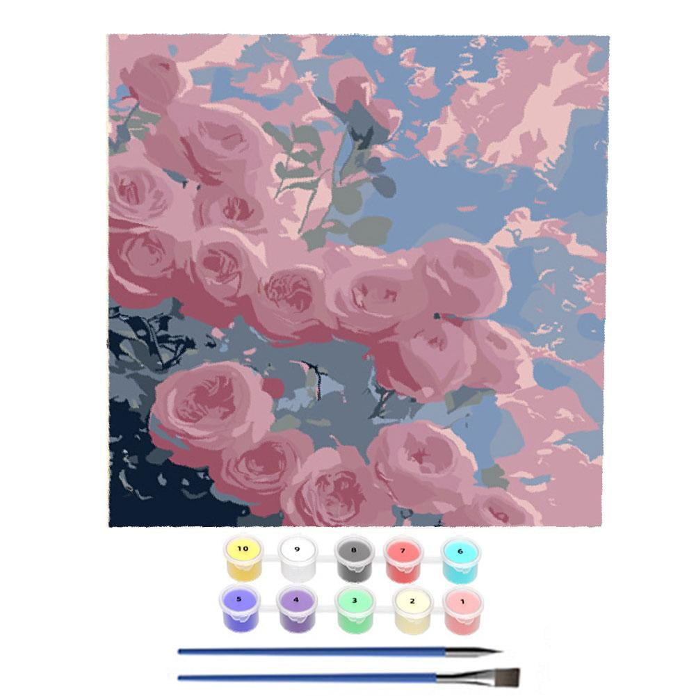 Digital Oil Painting Kit - 20x20 cm, As Shown, Includes Essential Art ...