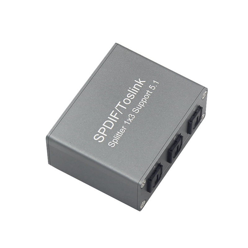 Digital Optical Audio Splitter Digital SPDIF TOSLINK Optical Fiber ...