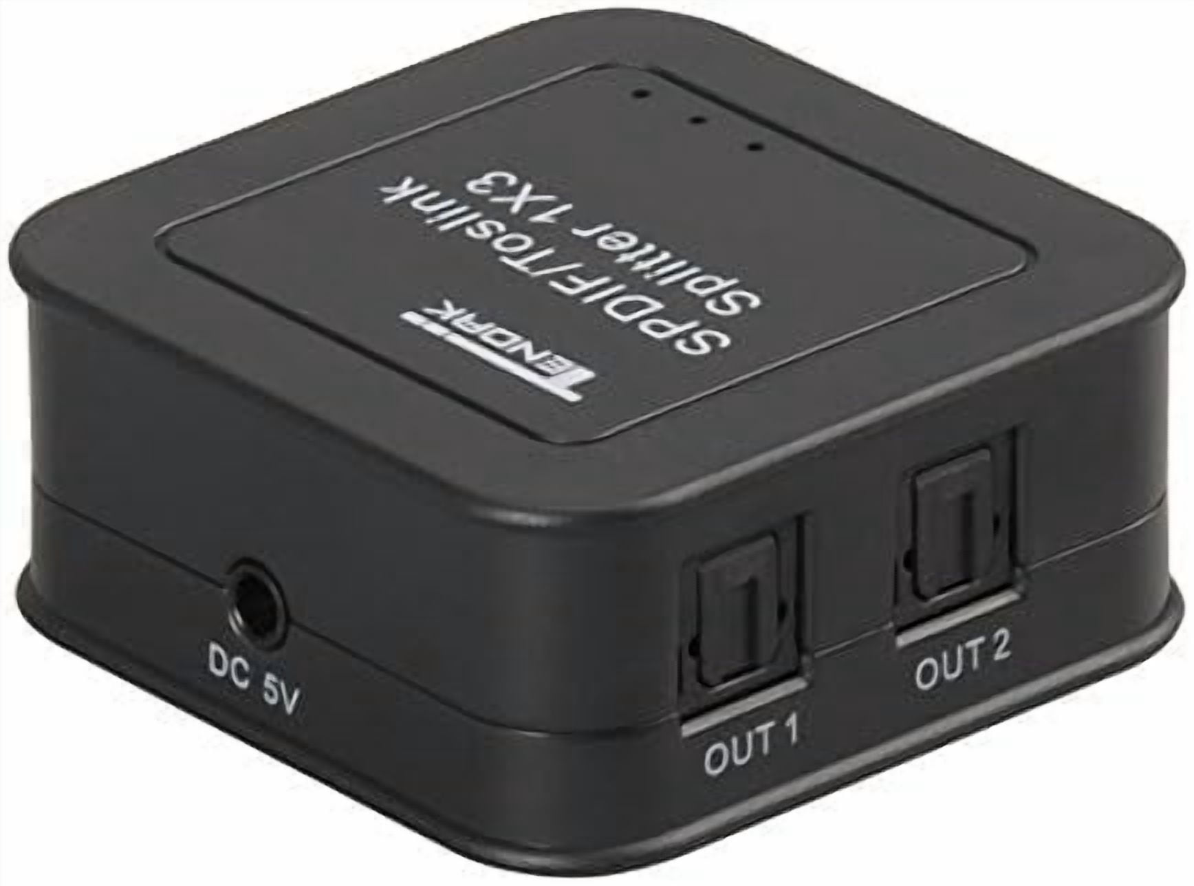 Digital Optical Audio Splitter SPDIF/Toslink 1 in to 3 Out Powered ...