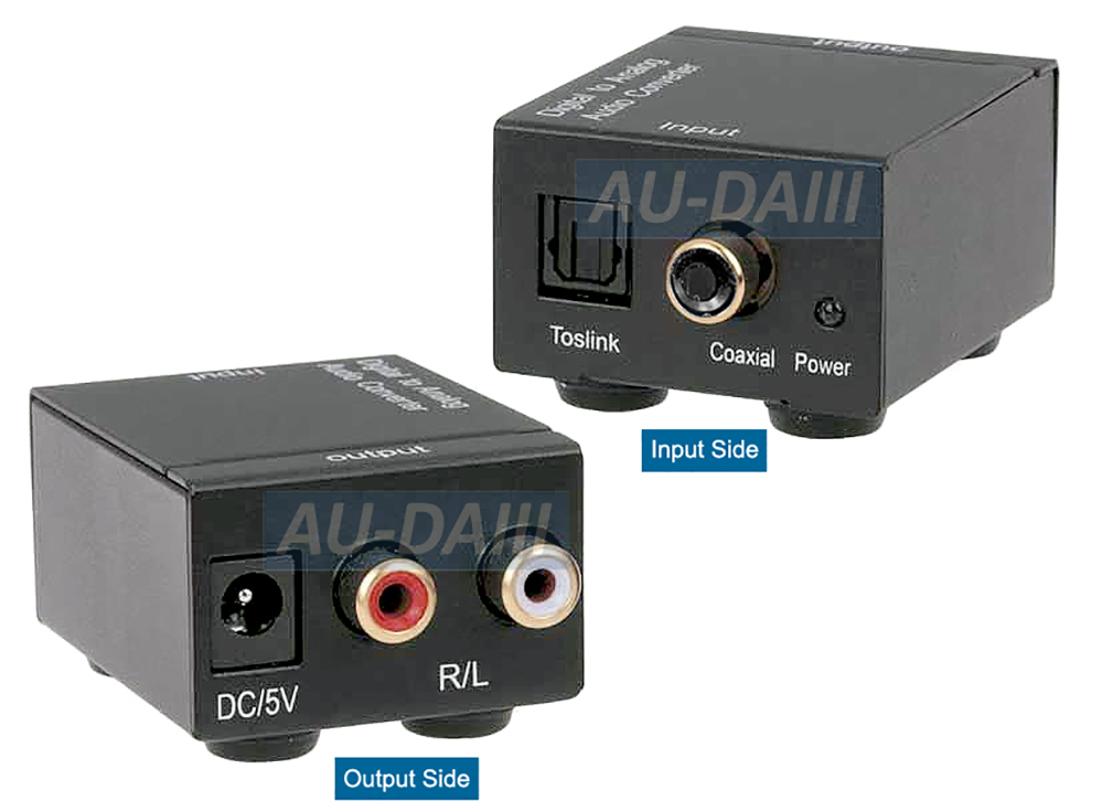 Digital Optical Coaxial S/PDIF To Stereo RCA Audio DAC Converter ...